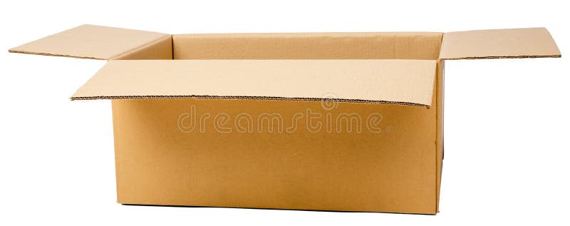 Open Cardboard Box. Packaging for Transport Stock Photo - Image of ...