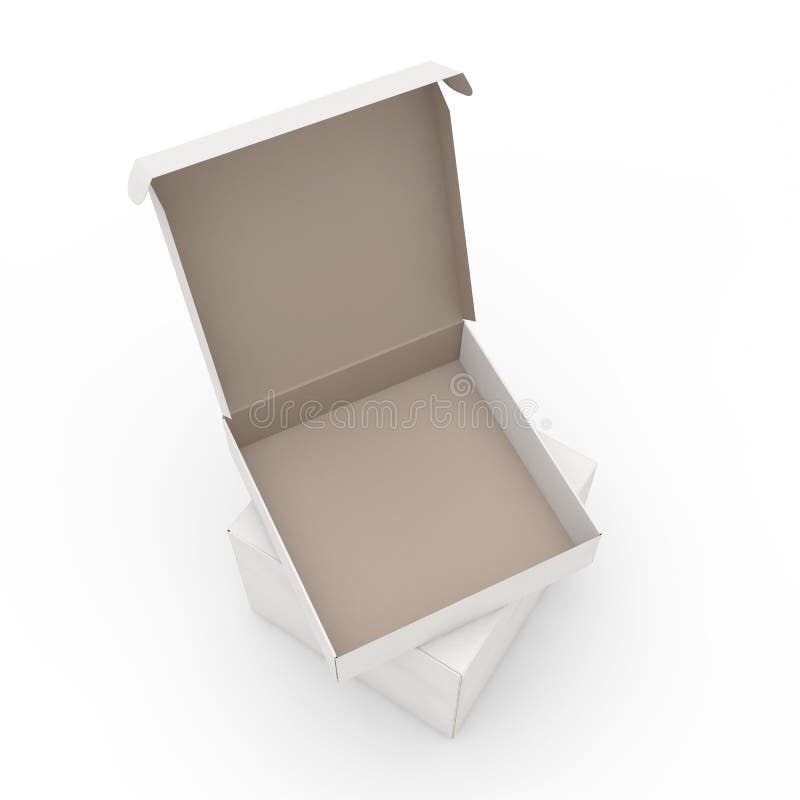 Open Cardboard Box Top View