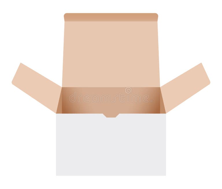 Open cardboard box stock vector. Illustration of opened - 40372651