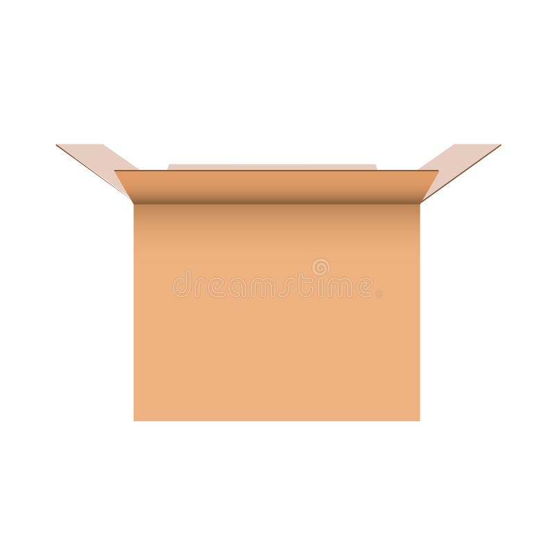 Open cardboard box stock vector. Illustration of pattern - 274029651