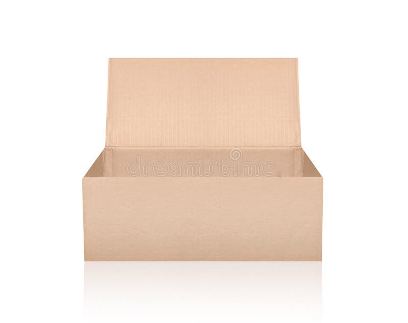 Open cardboard box stock image. Image of delivery, transparent - 53137283