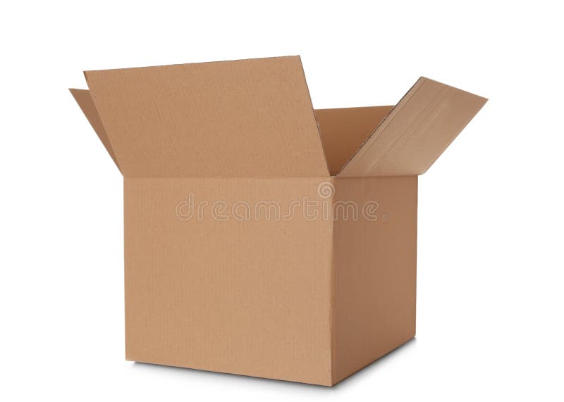 Open cardboard box stock photo. Image of industry, beige - 116581128