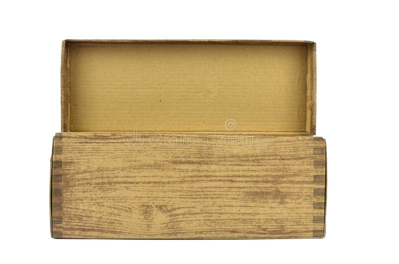 Open cardboard box stock image. Image of open, post - 106968949