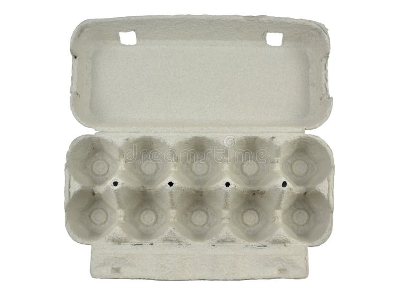 Open Cardboard Egg Box stock photo. Image of package - 88845216