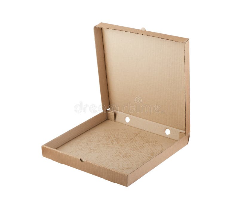 Cardboard Box is Empty and Has a Worn Look To it Stock Image - Image of ...