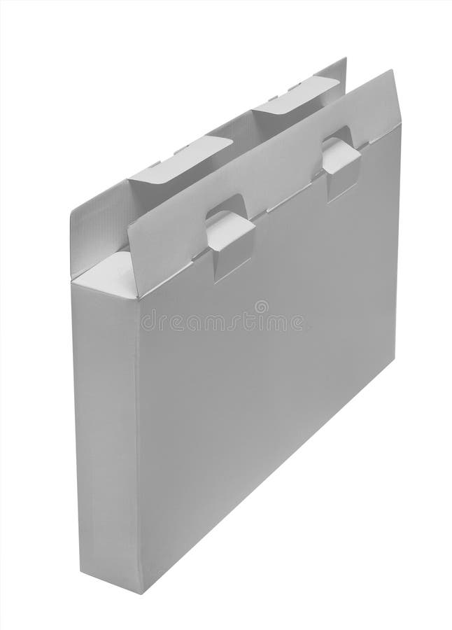 Open Cardboard Packaging Box for Gadget Stock Image - Image of hollow ...