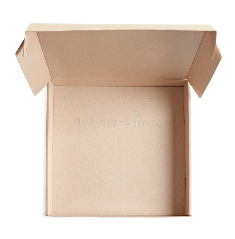 Open cardboard box stock photo. Image of industry, beige - 116581128