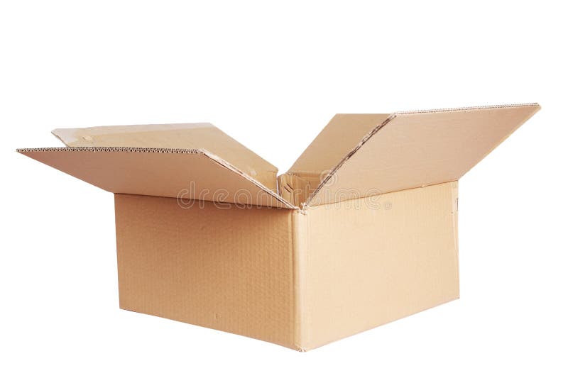 An open carton stock photo. Image of object, packaging - 18280022