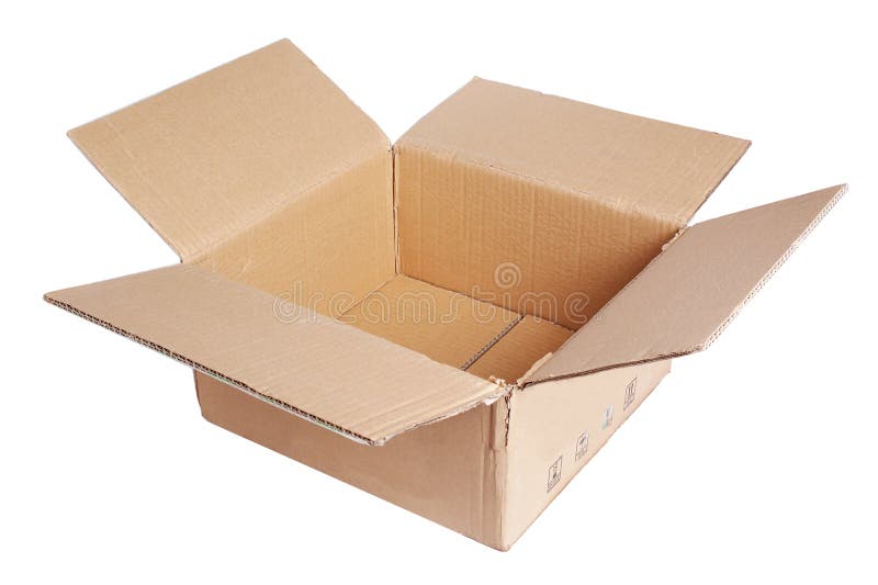An open carton stock photo. Image of object, packaging - 18280022
