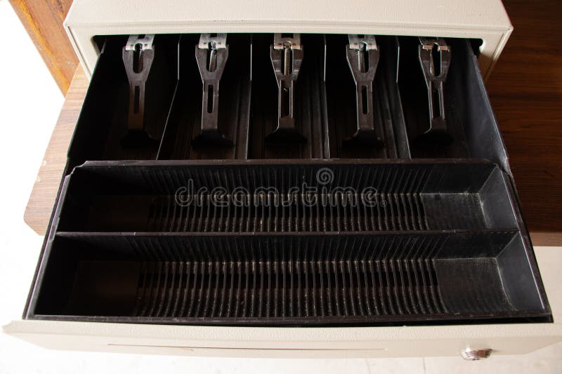 Open Cash Drawer Empty, Storage Space, Cash Stock Image - Image of ...