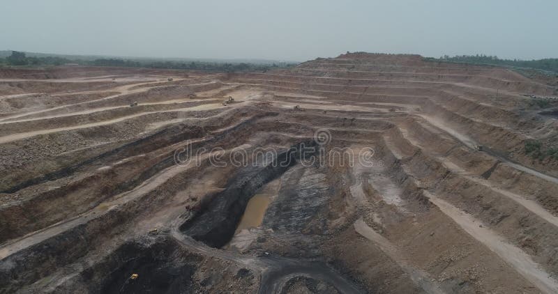 Open cast coal mine stock image. Image of coal, v100 - 264336917