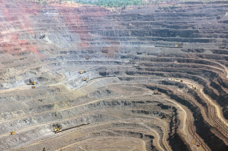Open pit mine stock photo. Image of power, distribution - 31576456