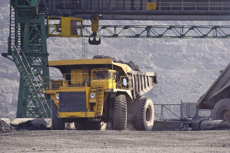 Open-cast Mine on Extraction, Mining Machine Stock Image - Image of ...