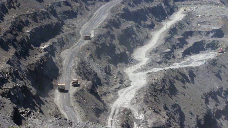 Open cast mine stock footage. Video of resources, layered - 91053346