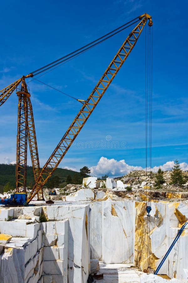 Open-cast Mine on Marble Extraction Stock Photo - Image of faucet, asia ...
