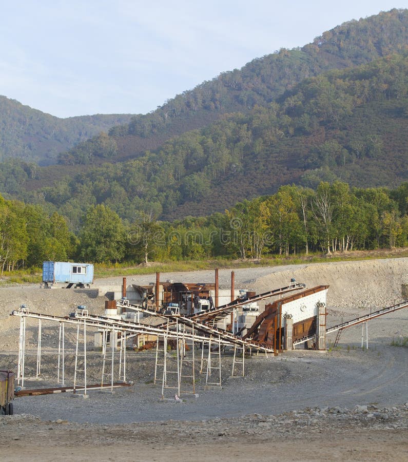 Open-cast Mine on Mining Operations in Wood Stock Image - Image of ...