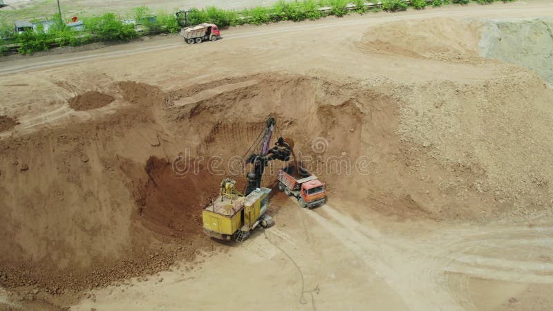 Open cast mine stock video. Video of handler, strip - 160441663