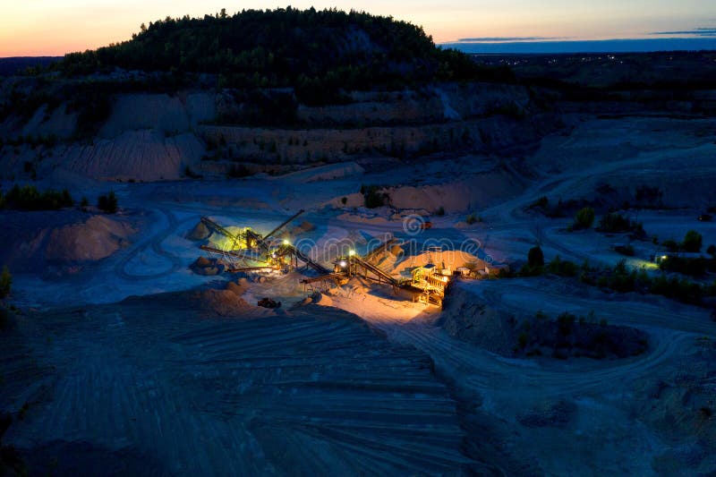 Open cast mine stock photo. Image of truck, surface - 167655386