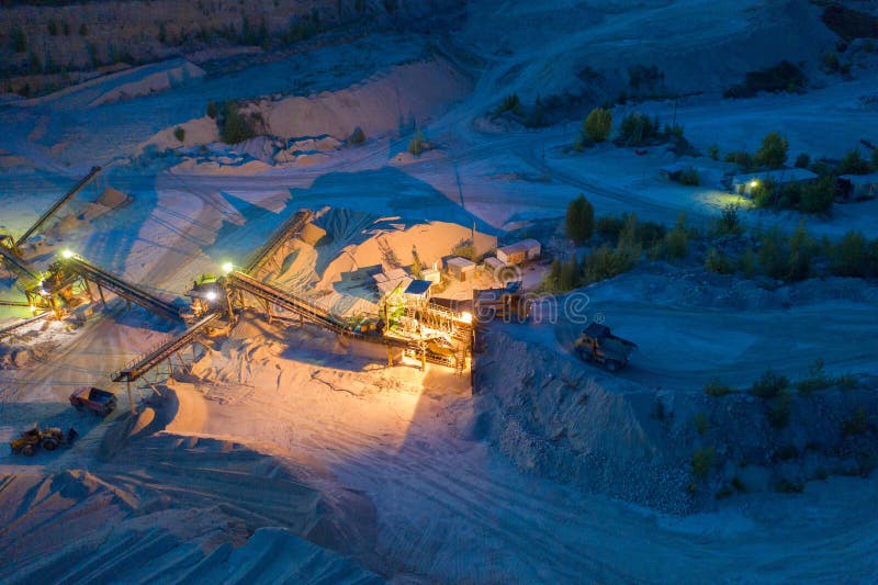 Open cast mine stock image. Image of loader, body, delf - 207803317