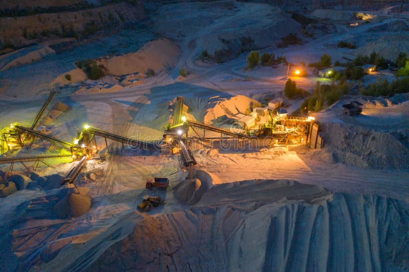 Open cast mine stock photo. Image of beneficating, strip - 207803416