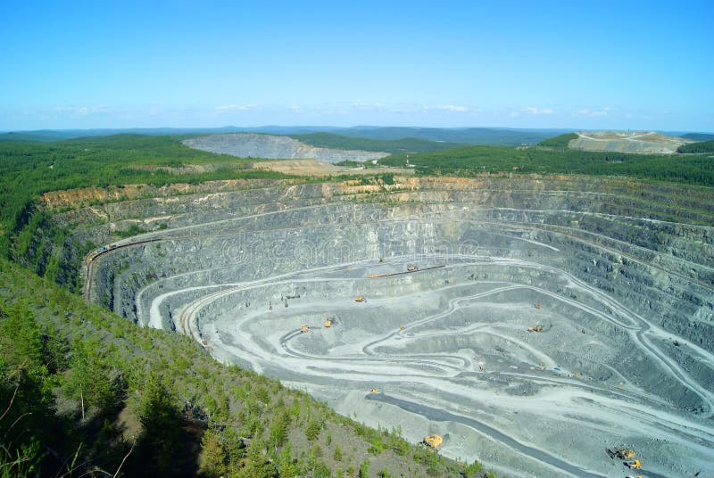 Open-cast mining editorial photo. Image of deposit, ecology - 103303651