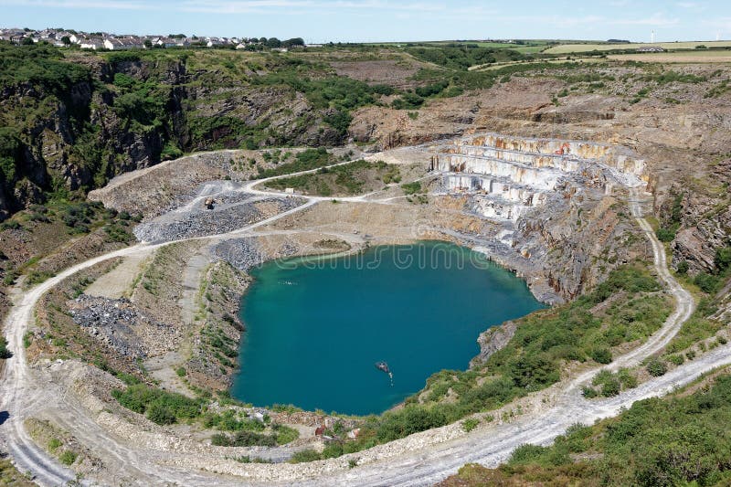 Delabole Slate Quarry, Cornwall England. Editorial Stock Photo - Image ...