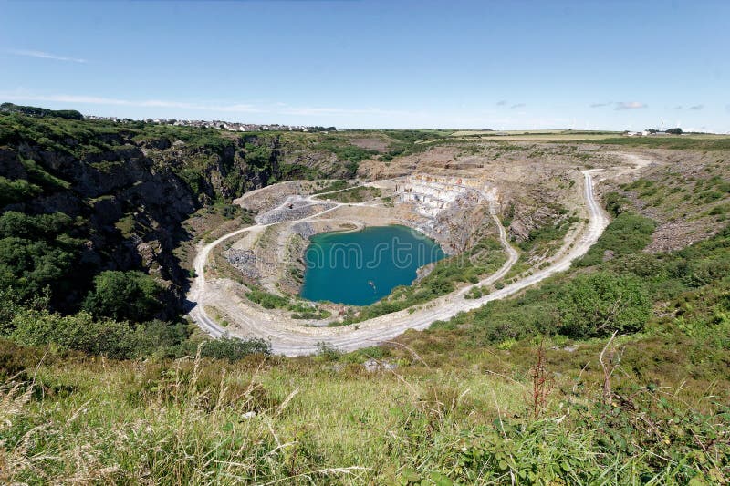 Delabole Slate Quarry, Cornwall England. Editorial Stock Photo - Image ...