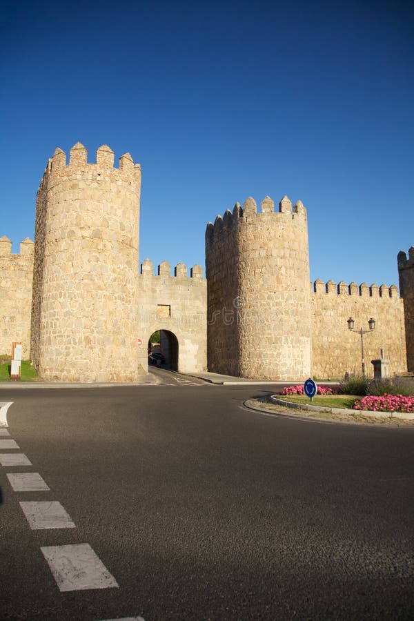 Open castle road stock photo. Image of architecture, roundabout - 18736554