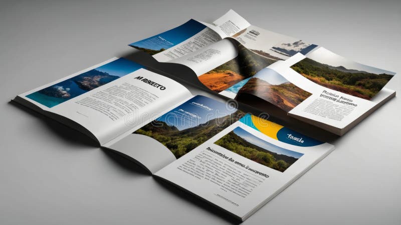 Open Catalogs Showing Stunning Landscape Photography and Text Layouts ...