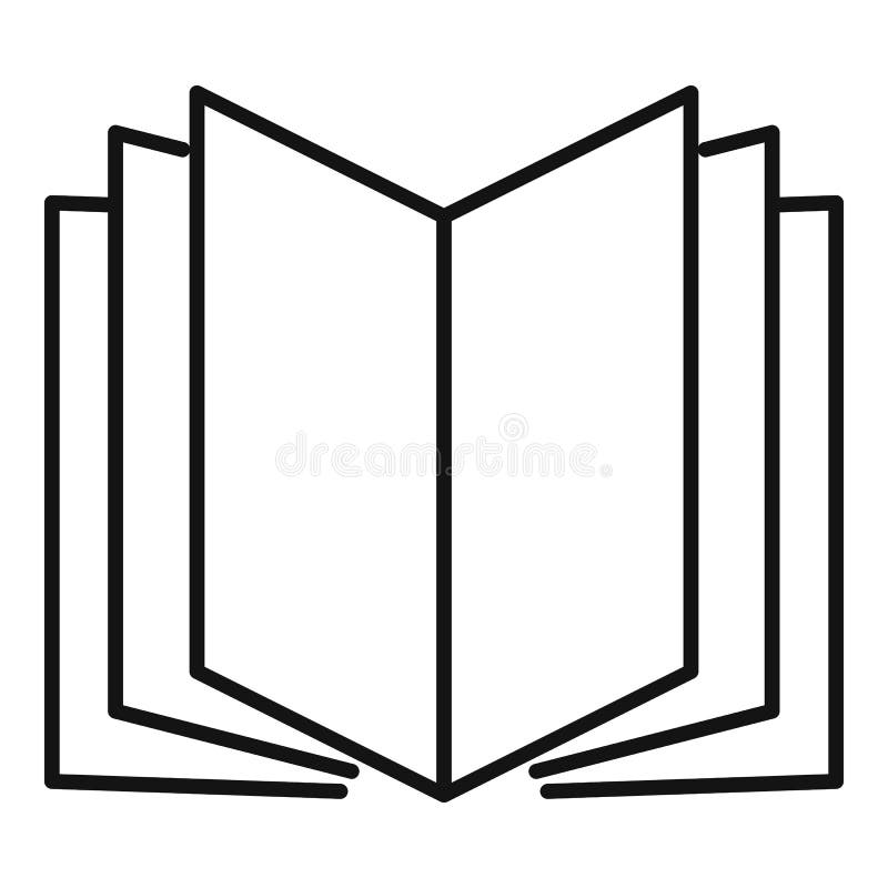 Catalogue Icon Vector Sign and Symbol Isolated on White Background ...