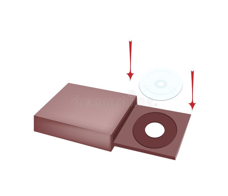 Open CD-ROM Disk Drive for Desktop PC Stock Vector - Illustration of ...