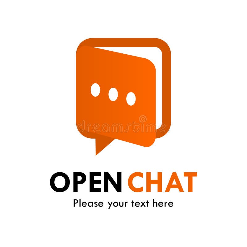 Open chat logo stock vector. Illustration of chatting - 264047857