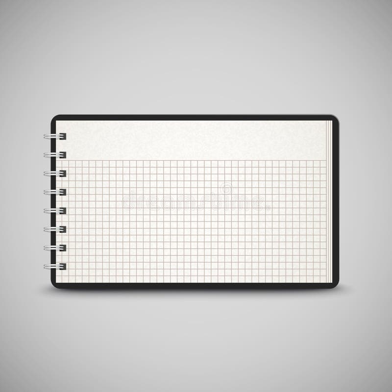 Checked Notebook Line Icon. Verified Notes Vector Illustration Isolated ...