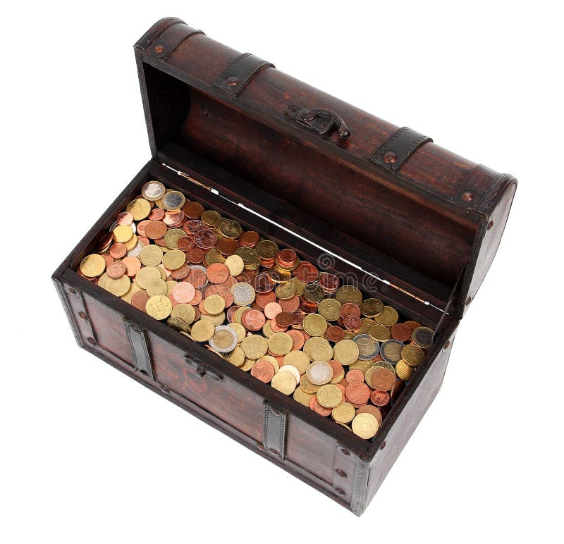 Open chest with money stock image. Image of wealth, riches - 22387189