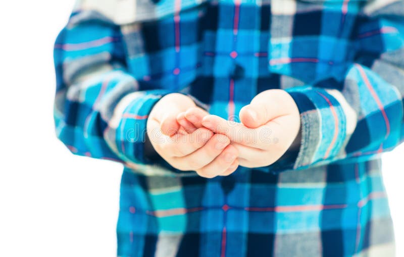 Open child palms stock photo. Image of closeup, isolated - 49709754