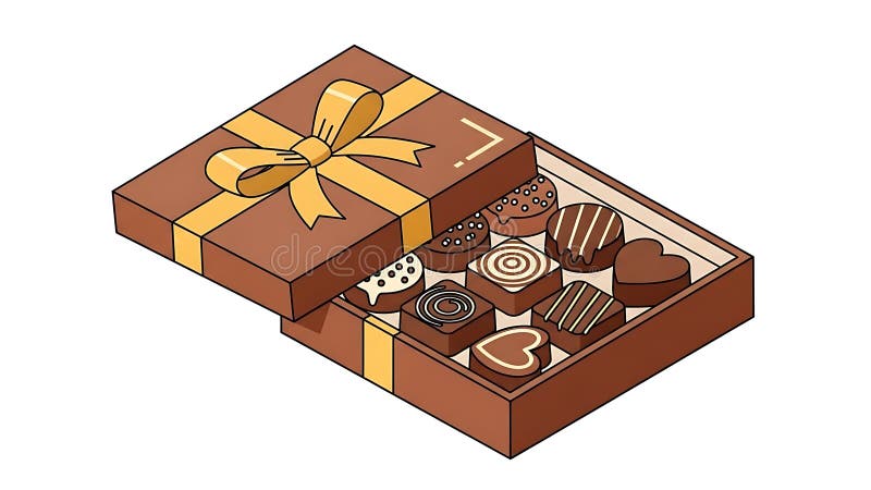 Assorted Chocolate Treats Stock Illustrations – 182 Assorted Chocolate ...
