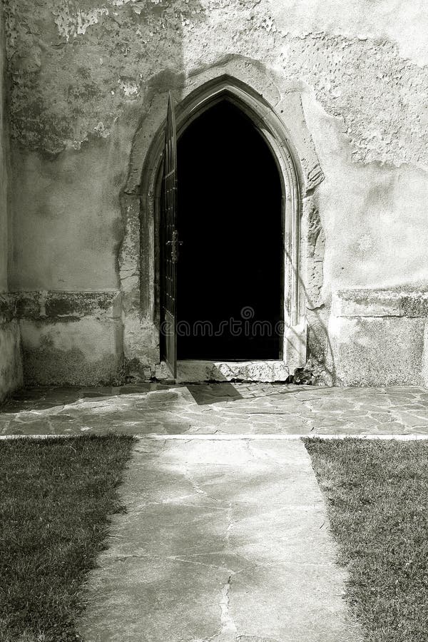 Open church door stock image. Image of gothic, christian - 2822591