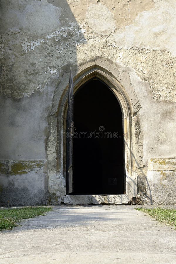 Open church door stock image. Image of medieval, door - 2822579