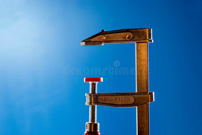 Clamp in a Workshop of a Joiner Stock Image - Image of cutout, jaws ...
