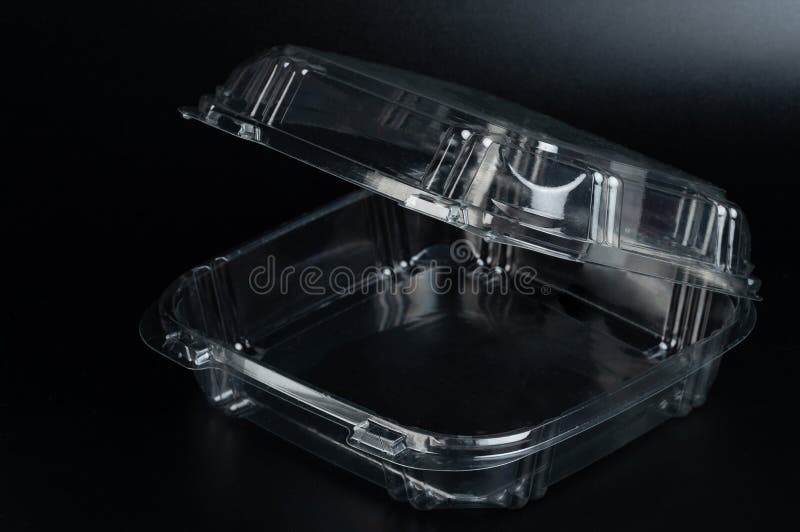 Open Clean Empty Food Storage Box Stock Image - Image of garbage ...