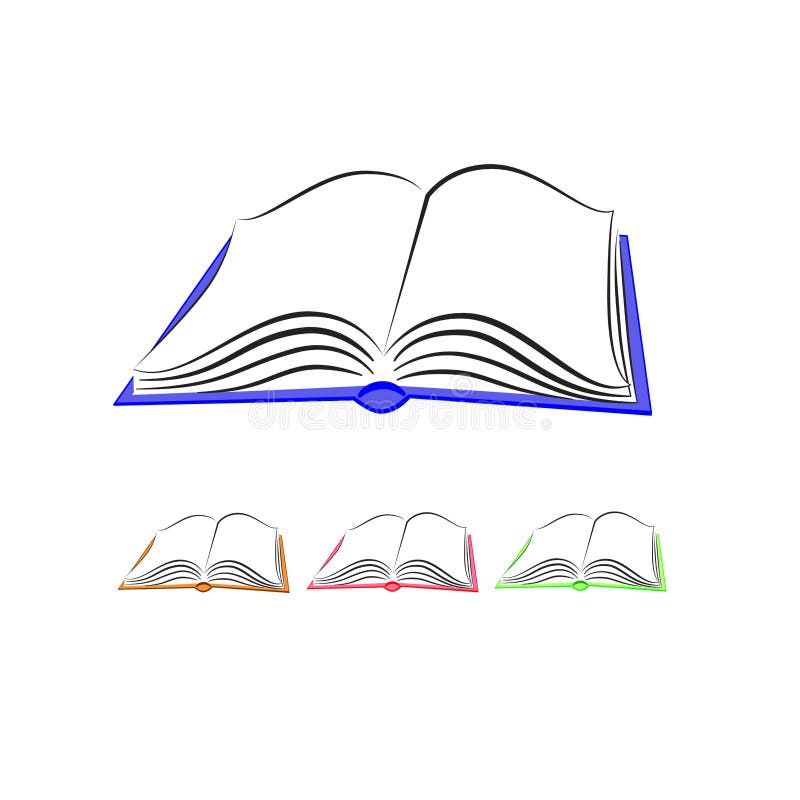 Open Clear Book Illustration Stock Illustration - Illustration of pages ...