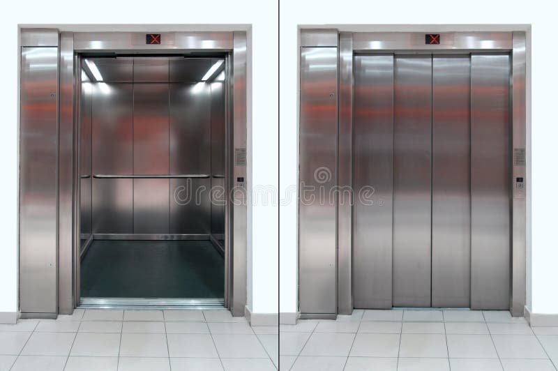 Elevator Doors Opening And Closing