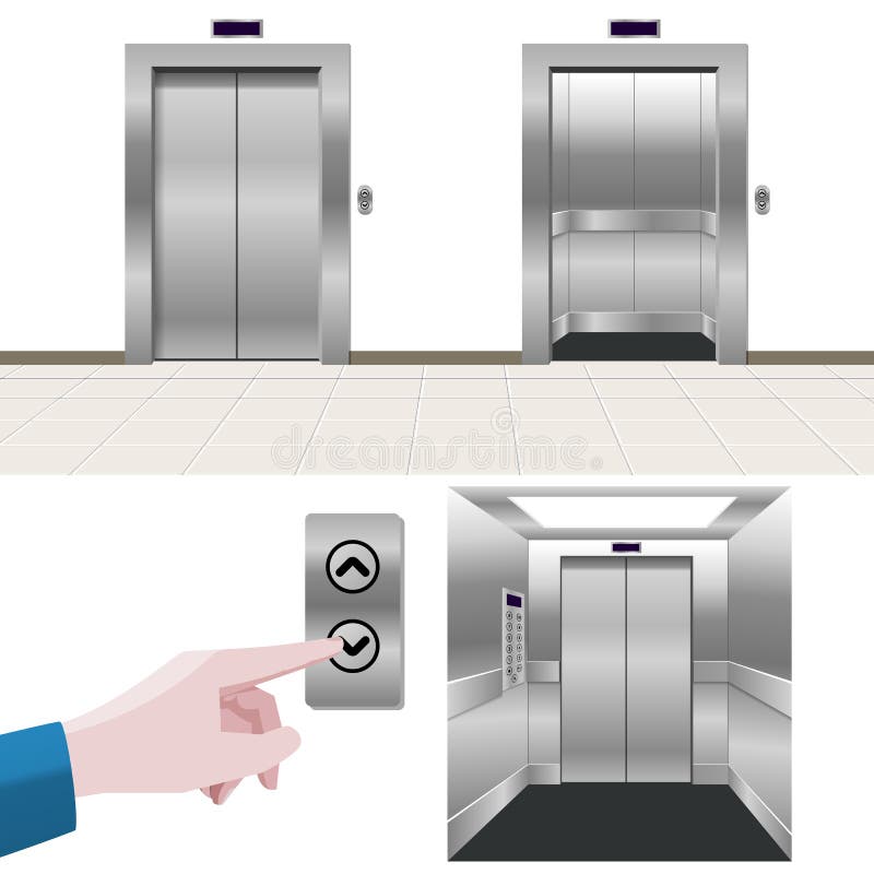 Elevator Open Close Stock Illustrations – 1,840 Elevator Open Close ...