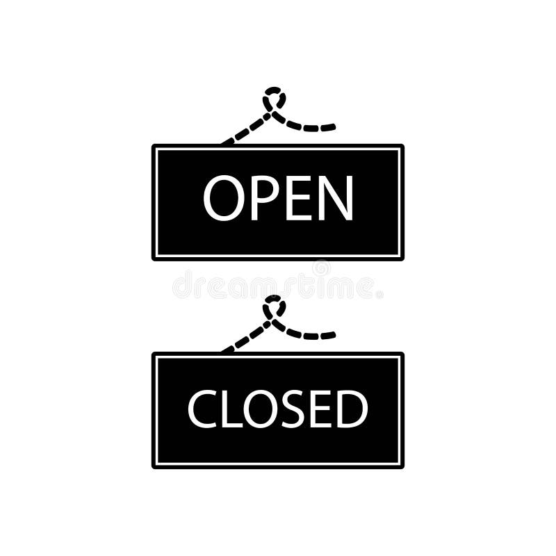 Open, Close Icon Template Vector Stock Vector - Illustration of icon ...