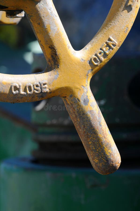Open and Close Valve stock image. Image of knob, pull - 15149989