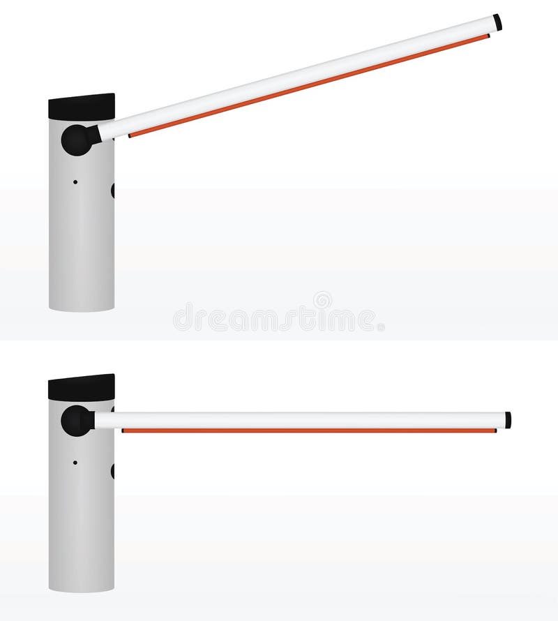 Open and closed barrier stock vector. Illustration of passage - 117473680