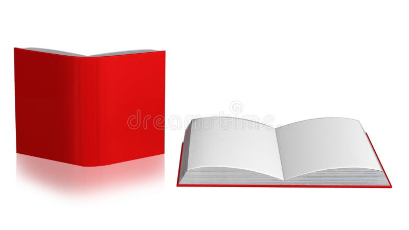 Open and closed book stock illustration. Illustration of back - 142184387