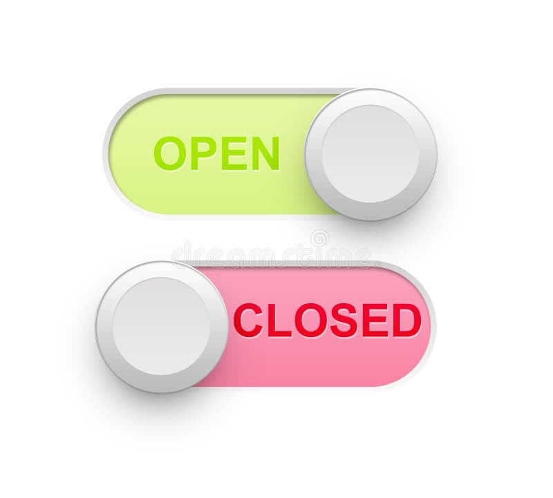 Open closed stock illustration. Illustration of open - 33724988