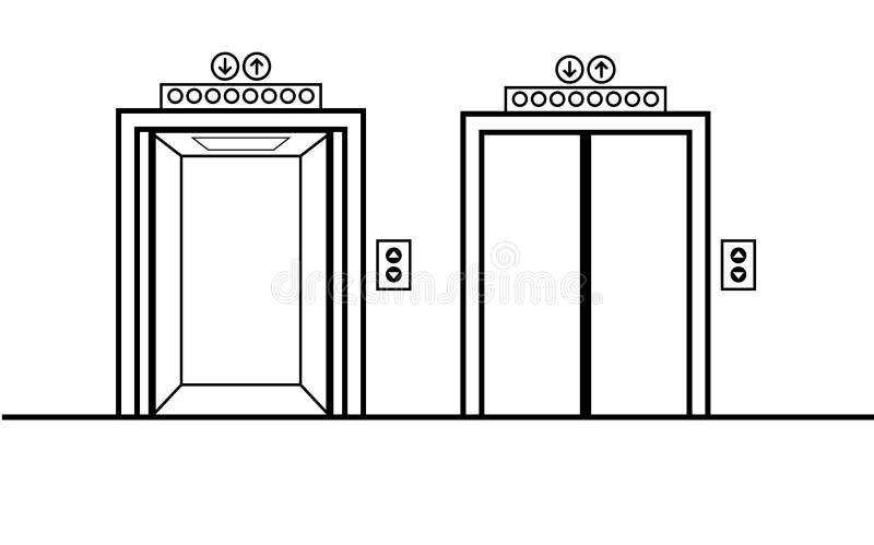 Open Elevator Clipart