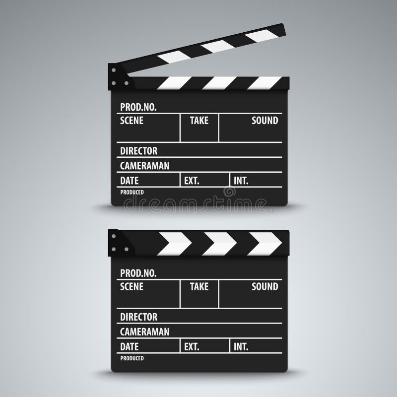Open Closed Film Flap Template Stock Illustrations – 5 Open Closed Film ...